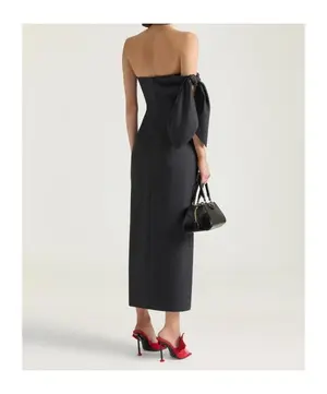 Givenchy Bow Bustier Midi Dress