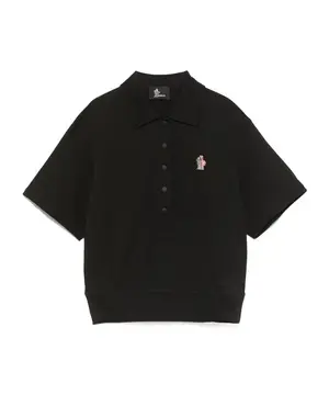 Moncler Short Sleeve Polo Shirt With Logo Detail