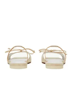 MAISON MARGIELA Bow Detail Square Toe Sandals - Nude
