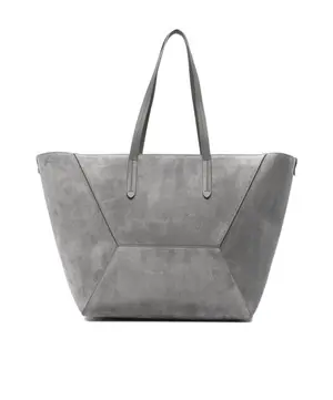 Brunello Cucinelli Panelled Suede Tote Bag - Grey