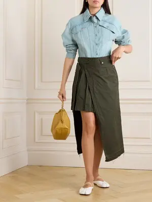 Sea Patchwork Denim Shirt