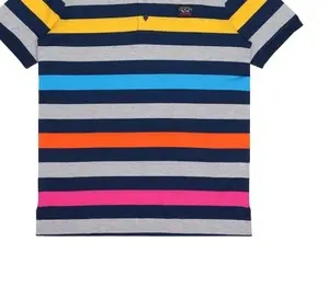 PAUL  SHARK Striped Short-sleeved Polo Shirt
