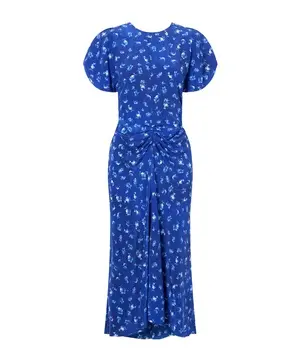 Victoria Beckham Floral-print Silk-chiffon Midi Dress