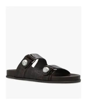 JIMMY CHOO Fayence Buckled Slides