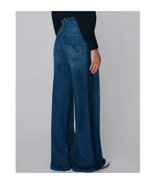 Marella High-waisted Wide-leg Denim Jeans - Blue