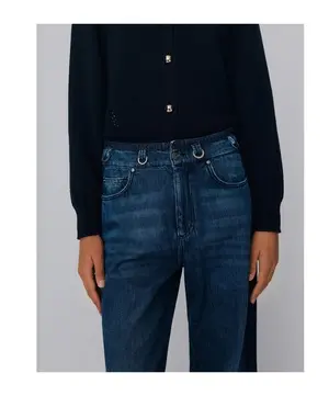 Marella High-waisted Wide-leg Denim Jeans - Blue