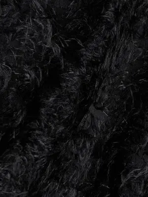 Carven Belted Faux-shearling Coat
