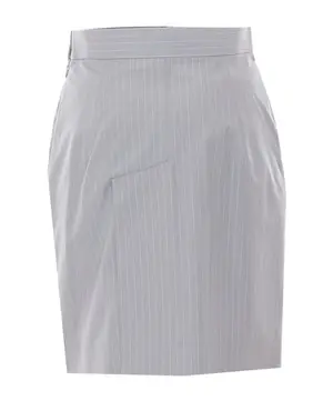 VIVIENNE WESTWOOD Pinstriped Button A-line Mini Skirt
