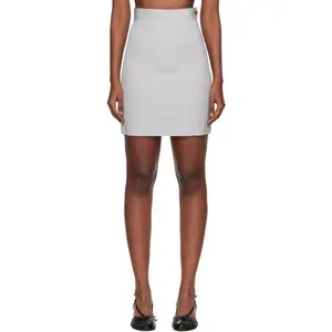 VIVIENNE WESTWOOD Pinstriped Button A-line Mini Skirt