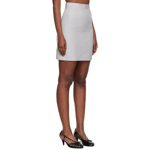 VIVIENNE WESTWOOD Pinstriped Button A-line Mini Skirt