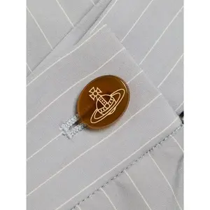 VIVIENNE WESTWOOD Pinstriped Button A-line Mini Skirt