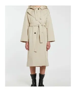 Marella Nocher Trench Coat With Detachable Hooded Vest