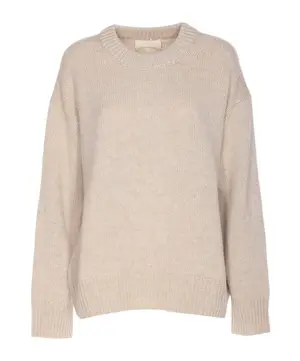 LISA YANG Renske Cashmere Crewneck Sweater - Nude