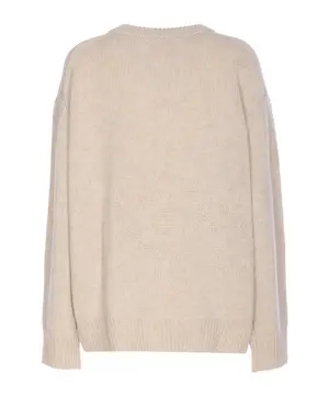 LISA YANG Renske Cashmere Crewneck Sweater - Nude