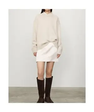 LISA YANG Renske Cashmere Crewneck Sweater - Nude