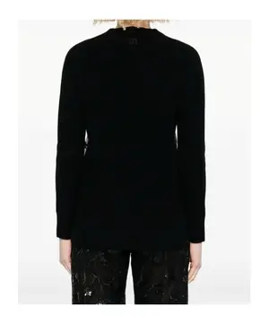 ERMANNO FIRENZE Embellished Crew Neck Long Sleeve Sweater