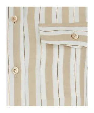 SEMICOUTURE Striped Linen Shirt