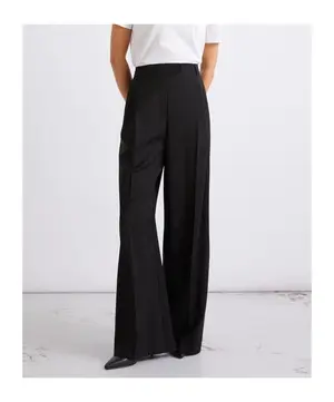 Marella Pure Wool Darted Wide Leg Trousers