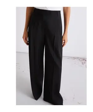 Marella Pure Wool Darted Wide Leg Trousers