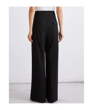 Marella Pure Wool Darted Wide Leg Trousers