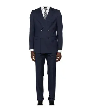 Hugo Boss Wool Double-breasted Suit - Black