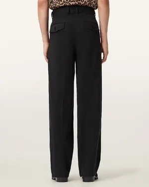 ALLSAINTS Rebel Loose Fit Pleated Trousers