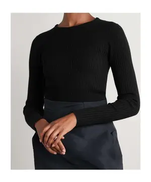 Carolina Herrera Long-sleeved Wool Sweater With Embellished Detachable Neckline