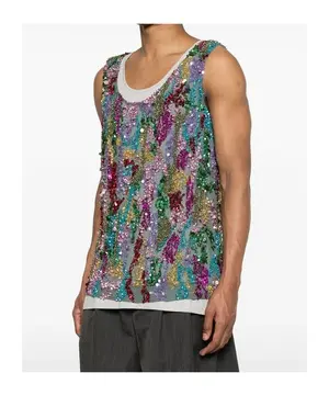 Dries Van Noten Embellished Sequined Vest