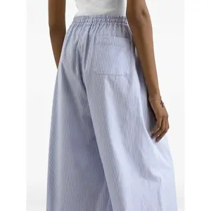 Dolce & Gabbana Striped Poplin Trousers - White