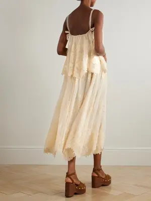 Zimmermann Lace Tiered Dress