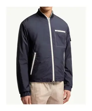 Moncler Reversible Printed Poplin Zip-up Bomber Jacket
