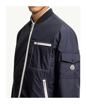 Moncler Reversible Printed Poplin Zip-up Bomber Jacket