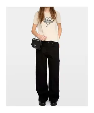 Zadig&Voltaire Short Sleeve Sweater With Rhinestones