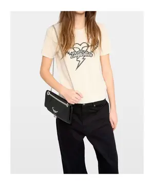 Zadig&Voltaire Short Sleeve Sweater With Rhinestones