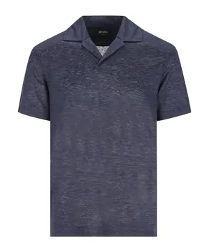 Zegna Short-sleeved Polo Shirt - Black