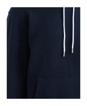 Maison Kitsuné Fox Patch Drawstring Hoodie - Black