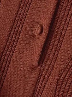 Dries Van Noten Long-sleeved Ribbed Polo Shirt