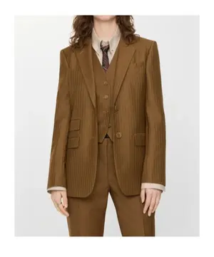 Burberry Single-breasted Tailored Blazer With Jacquard Weave
