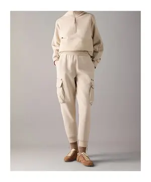 Moose Knuckles Half-zip Hoodie - Oatmeal