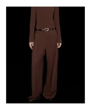Marella Straight-fit Envers Satin Trousers