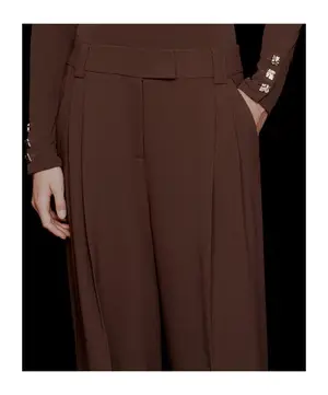 Marella Straight-fit Envers Satin Trousers