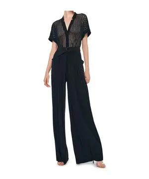 Norma Kamali Collared Jumpsuits