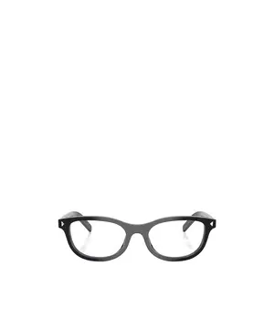 Prada Oval Frame Glasses - Black