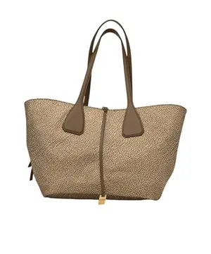 Borbonese Printed Shoulder Bag - Brown