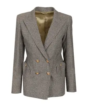 BLAZÉ MILANO Gloriana Charmer Double-breasted Blazer - Grey