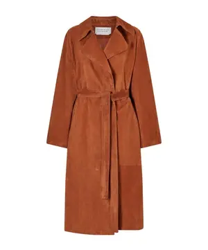 Belted Suede Coats
