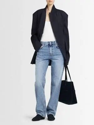 TOTEME Low Rise Straight Cotton Denim Jeans