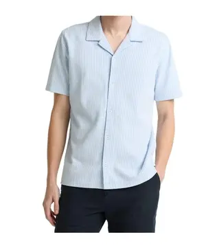 Vince Striped Short-sleeve Shirt