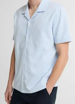 Vince Striped Short-sleeve Shirt