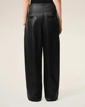 AMI Paris High-waisted Belted Balloon Trousers